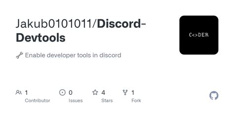Github Jakub0101011 Discord Devtools 🔧 Enable Developer Tools In Discord