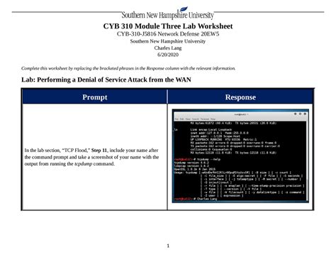 CYB Module Three Lab Worksheet Charles Lang CYB Module Three Lab Worksheet CYB