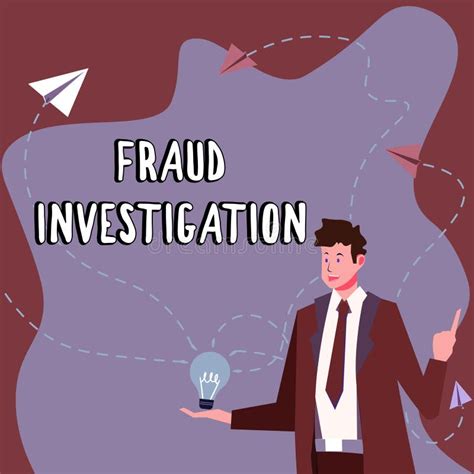 text caption presenting fraud investigation conceptual photo process
