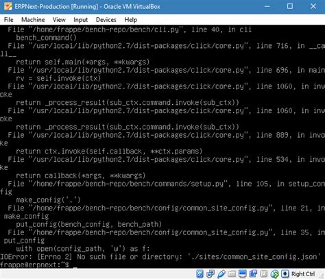 erpnext setup not completing on vm setup frappe forum