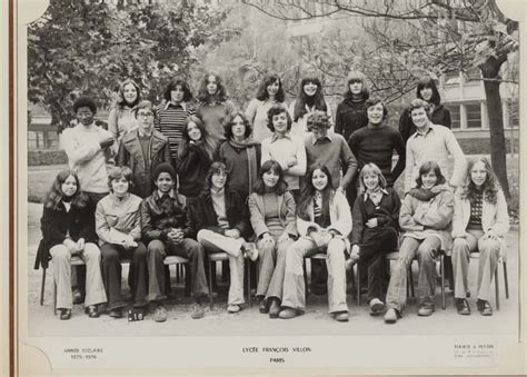 Photo De Classe Francois Villon De 1975 Lycée Francois Villon
