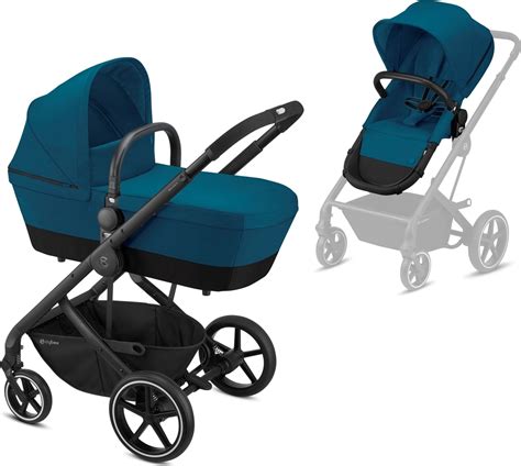 Cybex Balios S 2 in 1 Frame Black Seat River Blue - Skroutz.gr