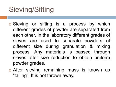 Size Separation Pptx