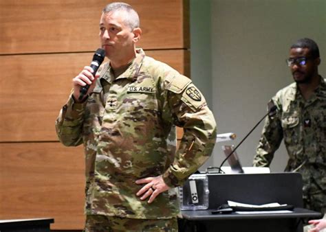 Army Reserve Medical Command Commanding General Maj Gen Michael L Yost And His Senior Enlisted