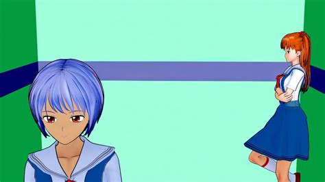 Rei And Asuka In The Elevator By Theotakucultist On Deviantart