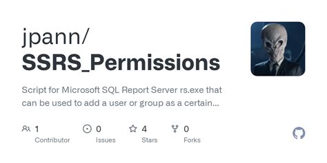 Github Jpannssrspermissions Script For Microsoft Sql Report Server Rsexe That Can Be Used