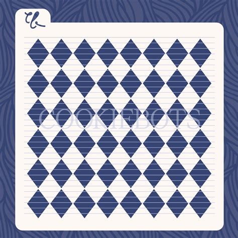 Rombos Stencil Cookiebots