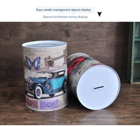 Творческа голяма касичка Буркан за пари Банка за монети Безопасна кутия за спестяване на пари