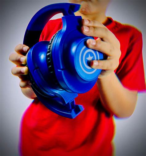 Avengers Capitan America Aud Fonos Para Ni Os Open Box