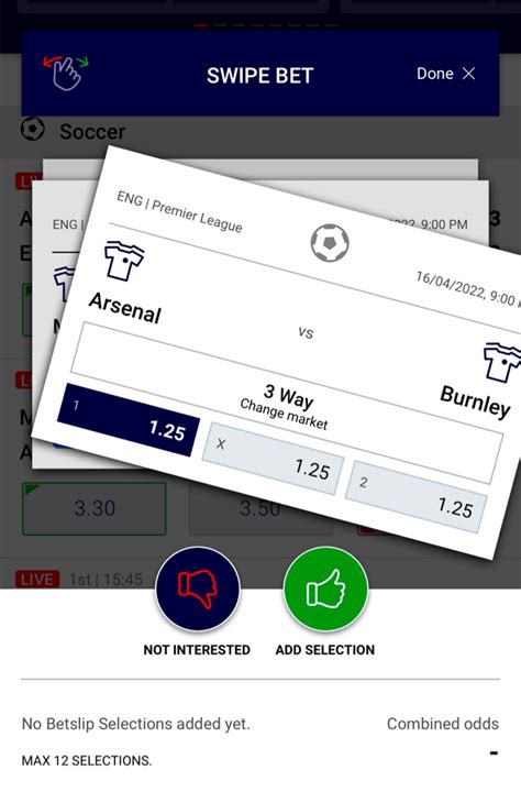 Sportradar Bet Documentation Swipe Bet Widget