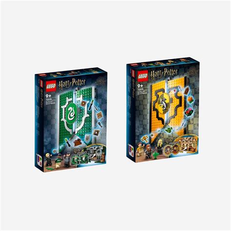 레고 해리포터 슬리데린 후플푸프 기숙사 배너 번들 Lego Kream