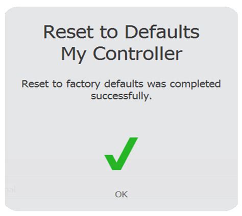 Setting Factory Defaults
