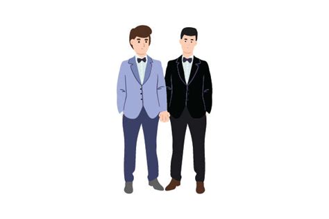 Same Sex Male Wedding Couple Svg Cut File By Creative Fabrica Crafts