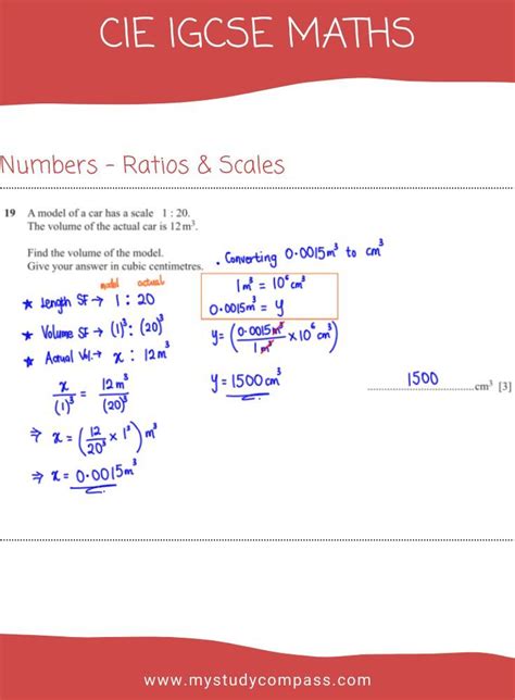 Cie Igcse Maths 058021mj19 Solved Past Paper Question 19