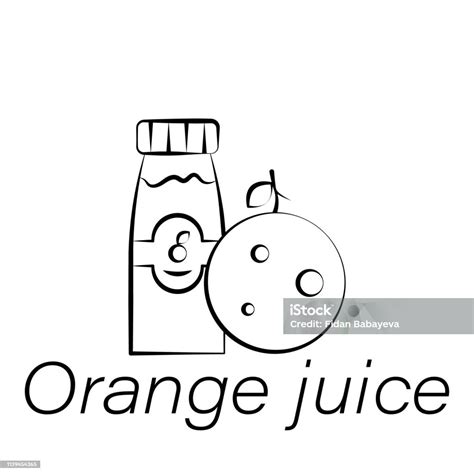 오렌지 주스 손 그리기 아이콘입니다 농업 그림 아이콘의 요소입니다 기호와 기호는 웹 로고 모바일 앱 Ui Ux에 사용할 수 있습니다 감귤류 과일에 대한 스톡 벡터 아트 및