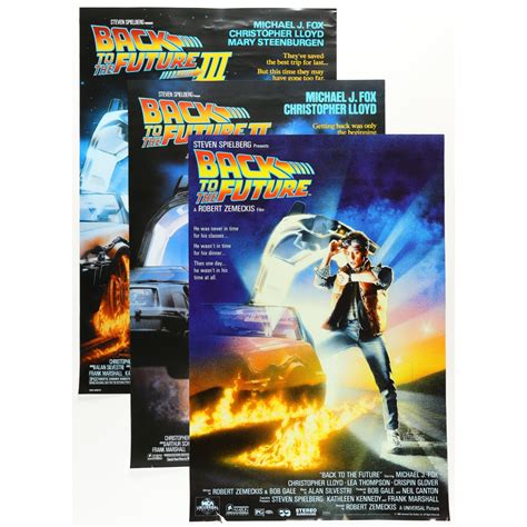 Set Of 3 Back To The Future 24x36 Movie Posters With Part I Part