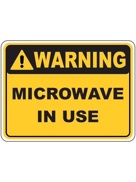 Microwave In Use Discount Safety Signs New Zealand
