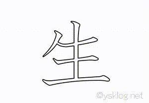 「生」の書き順 書き順info