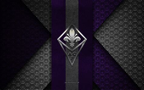 다운로드 Acf 피오렌티나 세리에 A 보라색과 흰색 니트 질감 Acf 피오렌티나 로고 이탈리아 축구 클럽 Acf 피오렌티나 엠블럼 축구 피렌체 이탈리아 바탕