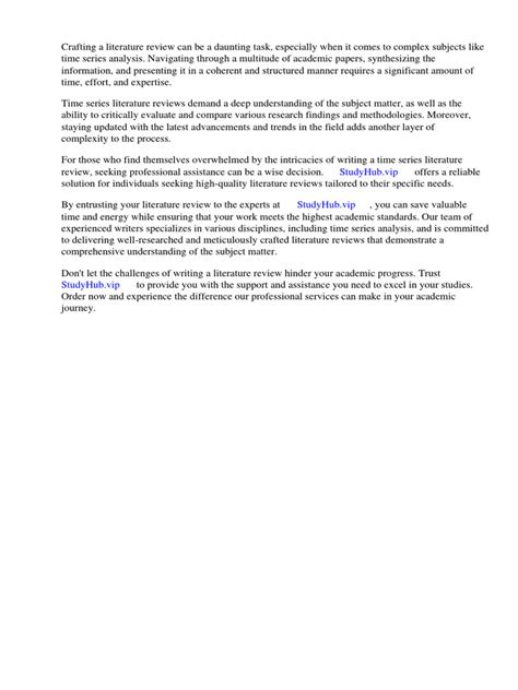 Time Series Literature Review Pdf Weather Forecasting Time Series