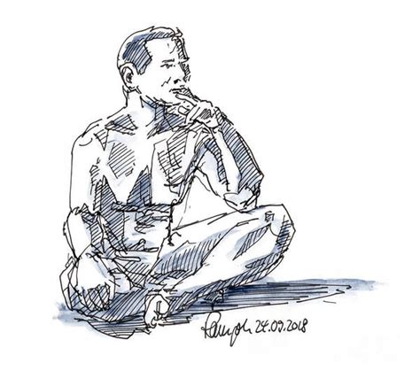 How To Draw Sitting Poses Step By Step