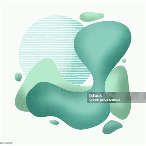 손 그리기 추상적 인 모양 종이 컷 스타일 포스터 녹색 색상입니다 무료 양식 포스터 카드 엽서 인쇄 배너 초대 결혼식 템플릿에