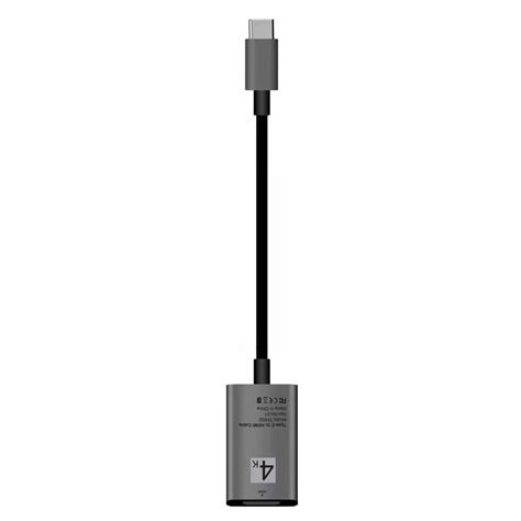 Кабель переходник совместимый с Type C на Hdmi 4k Usb C на Hdmi черный