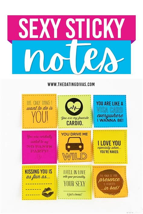 Printable Sexy Sticky Notes James J Mims