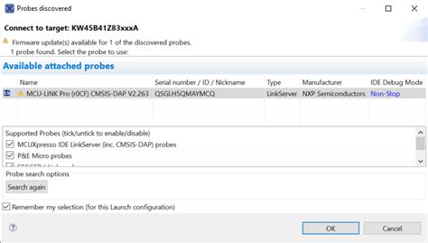 Solved 回复： Flashing Kw45 Evk With Swd Interface Nxp Community