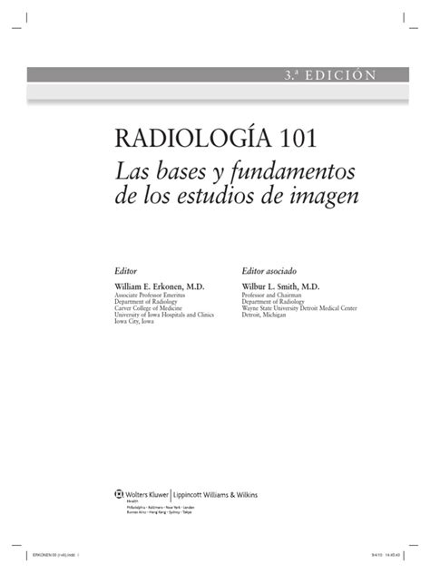 Radiología Erkonen Pdf Rayo X Ct Scan