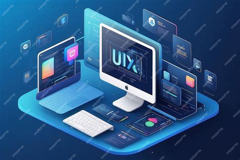premium photo web uiux design web development concept web design