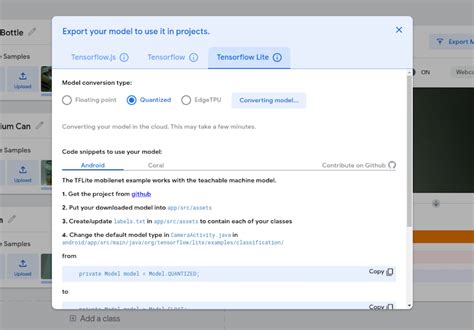 Custom Tensorflow Image Classification With Teachable Machine Gpiocc