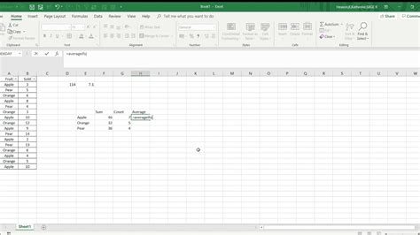 Session 6 Excel Basics Average And Averageifs Youtube