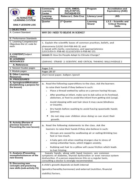 Lp Ls2 Module 1 Lesson 3 Pdf