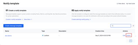 Managing Message Notification Templates Vital Managed Service For Prometheus Byteplus