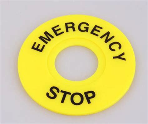 22mm Mounting Hole Push Button Switch Plastic Label Frame China Switch Sign Warning Ring And