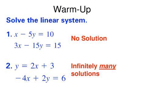 Solving Systems Of Linear Equations In Three Variables Ppt Download