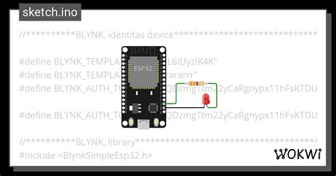 Kontrol Led Dengan Blynk Copy Wokwi Esp32 Stm32 Arduino Simulator