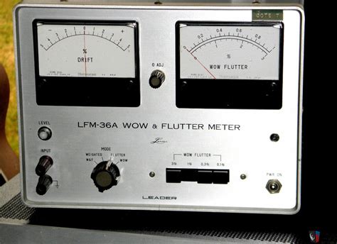 Audio Test Unit Leader Lfm36a Speed Wow And Flutter Meter Very Nice