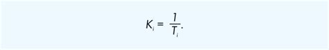 Mathematical Representation Of Gains In Pid Controllers