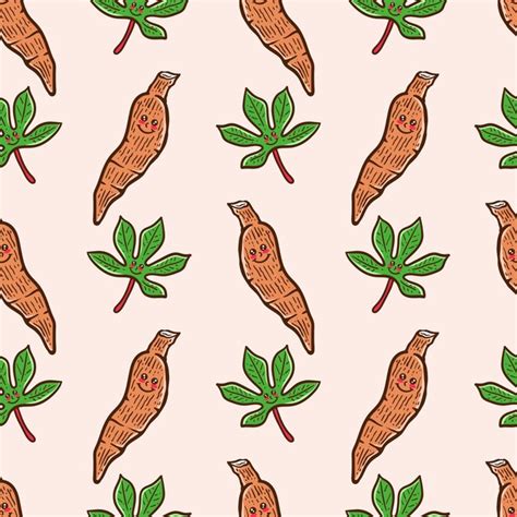 Cassava Pattern Vectors And Illustrations For Free Download Freepik