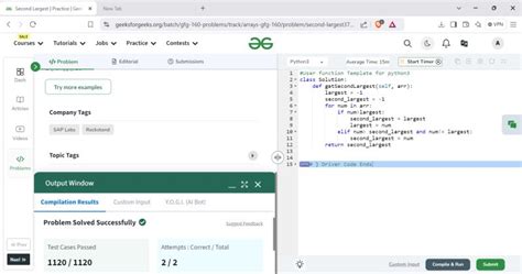 160dayschallenge Dsa Problemsolving Geeksforgeeks Techjourney