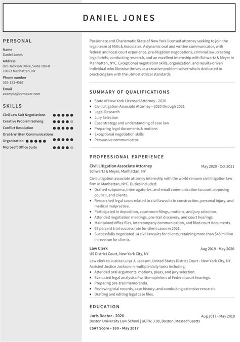 Entry Level Attorney Resume Sample And 2026 Writing Tips