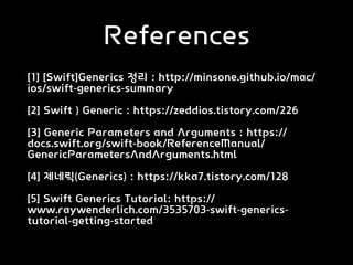 Swift Generics PPT