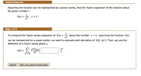 Solved Tutorial Exercise Assuming The Function Can Be Represented By A