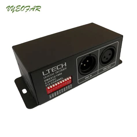 ltech lt dmx 1809 dmx spi signal decoder dc5 24v input support ws2811 ws2812 ucs1903 1912 tm1803