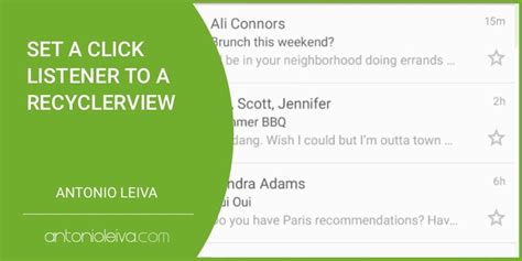 Set A Click Listener To A Recyclerview — Antonio Leiva