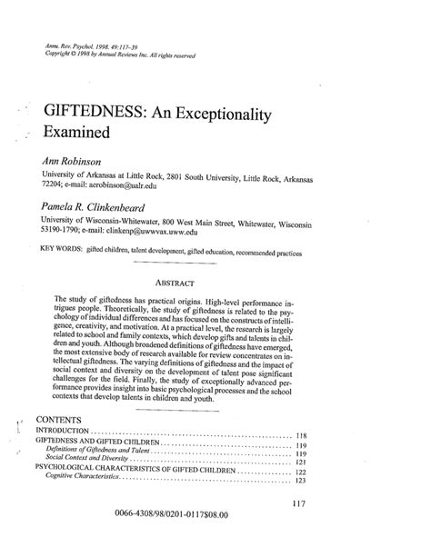 Pdf Tedness An Exceptionality Examined