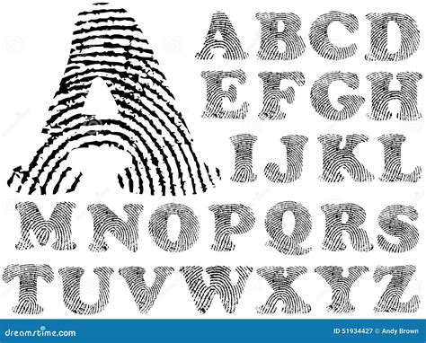 Fingerprint Font Stock Illustrations 714 Fingerprint Font Stock Illustrations Vectors