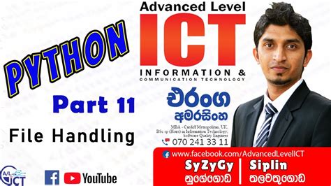 python programming part 11 file handling youtube